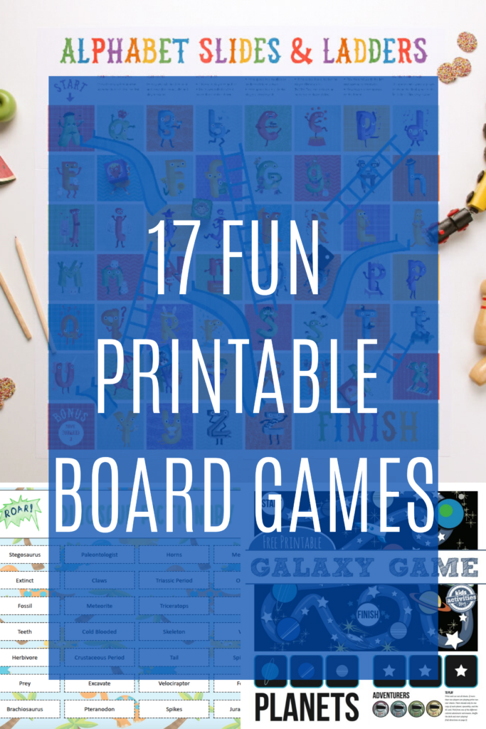 17 Fun Printable Board Games - Fun Party Pop
