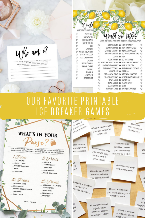 15 Printable Ice Breaker Games for Every Party - Fun Party Pop
