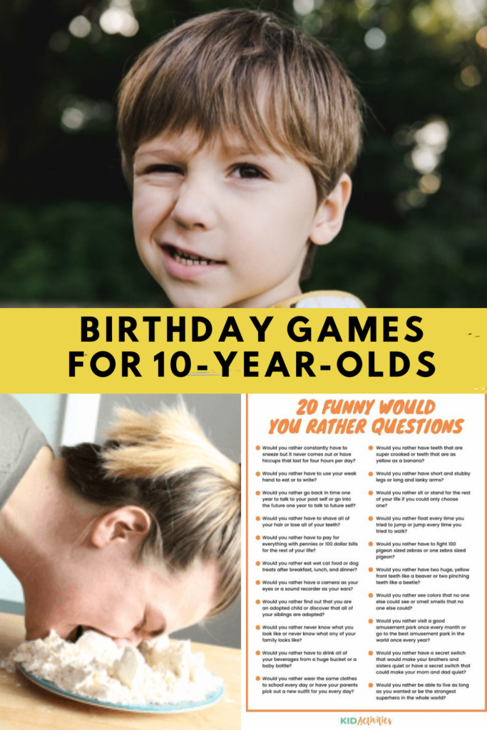 Our Favorite Birthday Party Games For 10 Year Olds Fun Party Pop