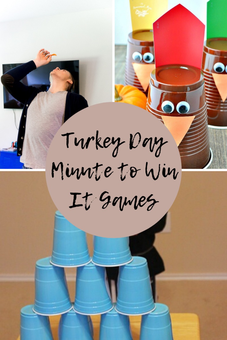 Festive Fall Minute to Win It Thanksgiving Games - Fun Party Pop