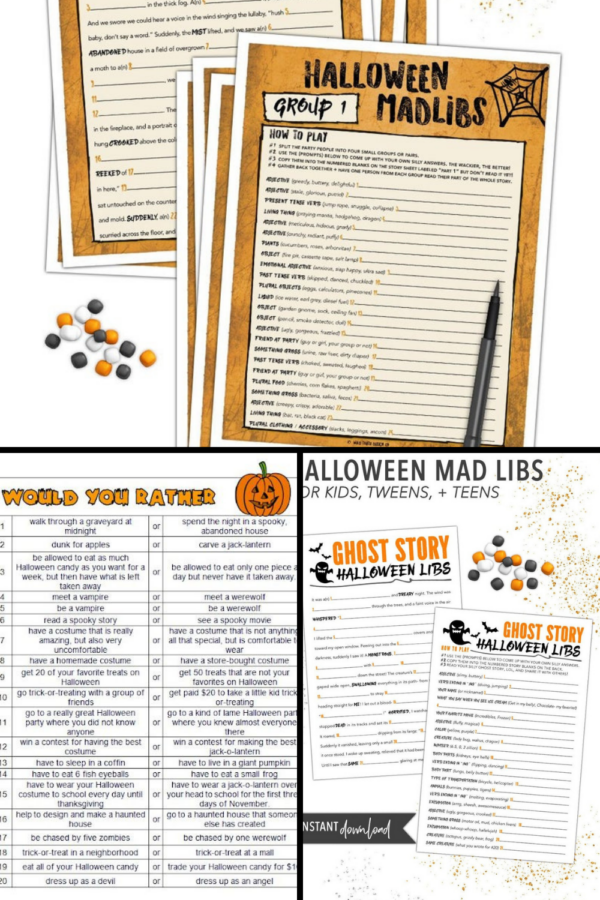 57+ Printable Halloween Games For Kids & Adults - Fun Party Pop