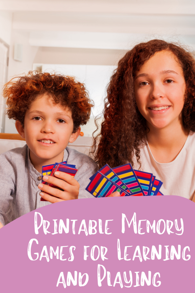 Printable Memory Games for Learning and Playing - Fun Party Pop