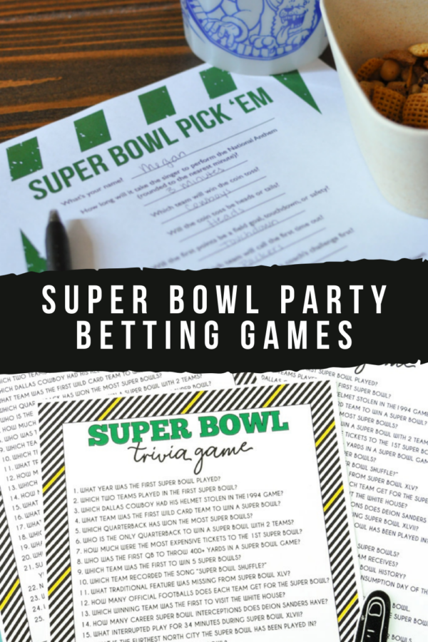 Touchdown Super Bowl Party Betting Games - Fun Party Pop