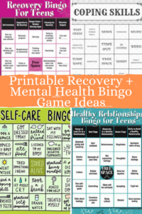 Positive Printable Recovery Games + Activities - Fun Party Pop
