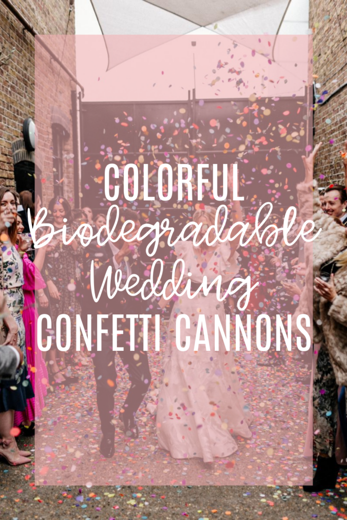 Colorful Biodegradable Wedding Confetti Cannons - Fun Party Pop