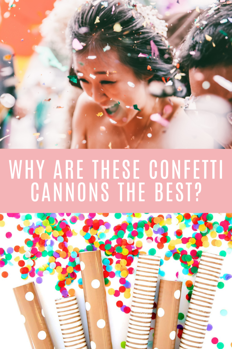 Colorful Biodegradable Wedding Confetti Cannons - Fun Party Pop