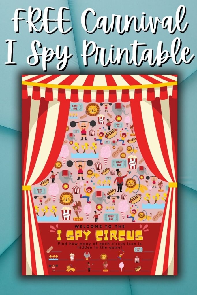I Spy Game Printable Ideas + FREE Carnival Themed Idea - Fun Party Pop