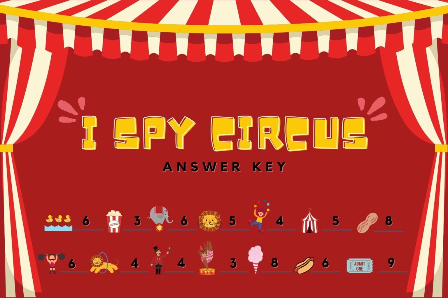 I Spy Game Printable Ideas + FREE Carnival Themed Idea - Fun Party Pop