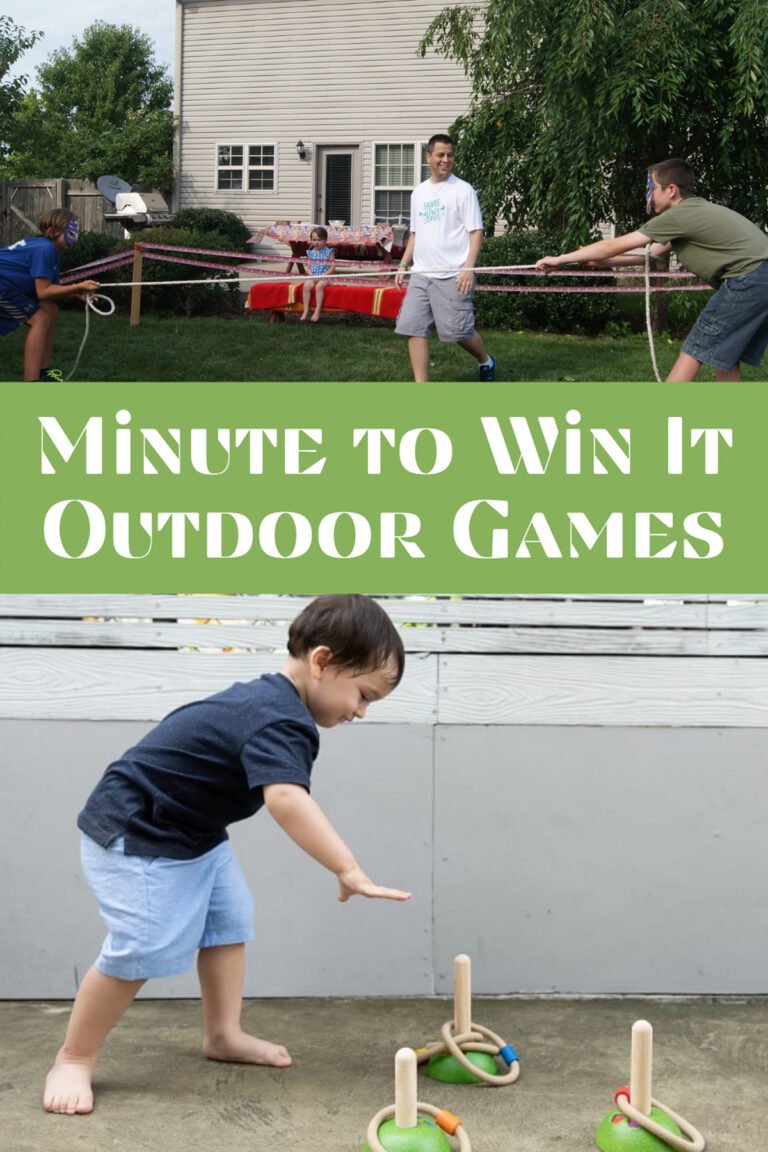 HOT Outdoor Minute to Win It Games for Summer - Fun Party Pop