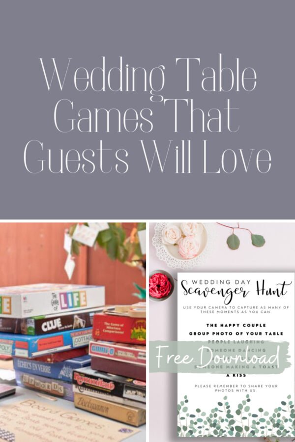 47 Wedding Table Games That Guests Will Love - Fun Party Pop