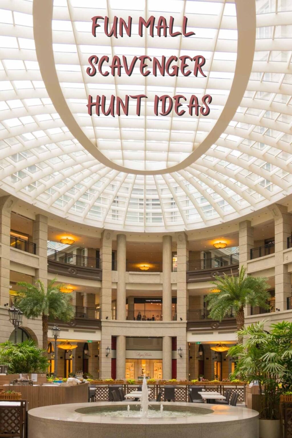 53 Fun Mall Scavenger Hunt Ideas - Fun Party Pop