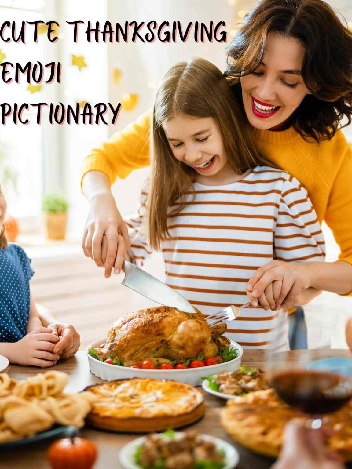 Cutest Thanksgiving Emoji Pictionary with Answers - Fun Party Pop
