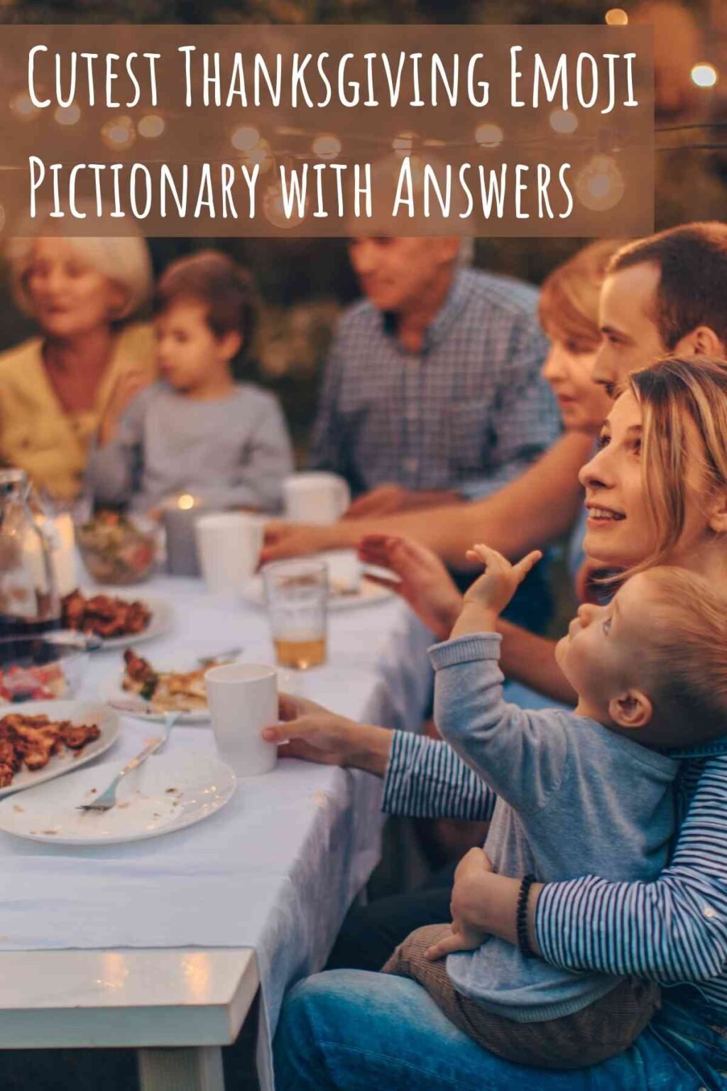 Cutest Thanksgiving Emoji Pictionary with Answers - Fun Party Pop