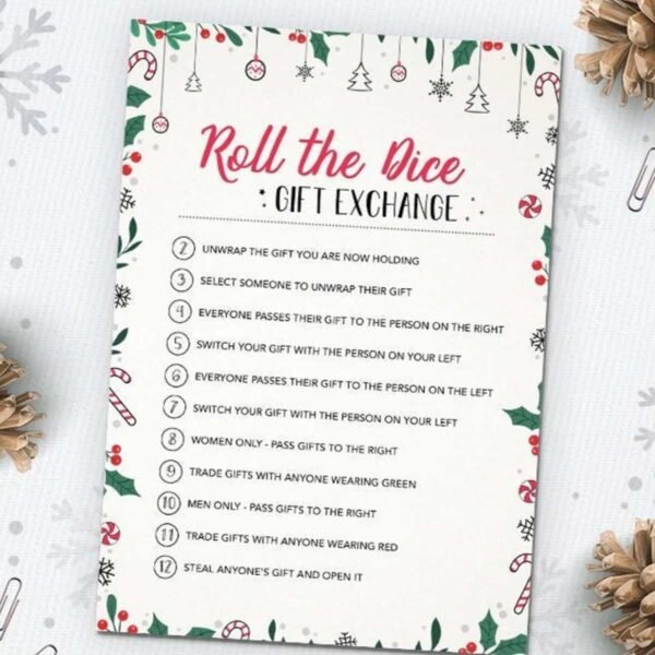 How to Play the Christmas Dice Game With Printable PDF - Fun Party Pop