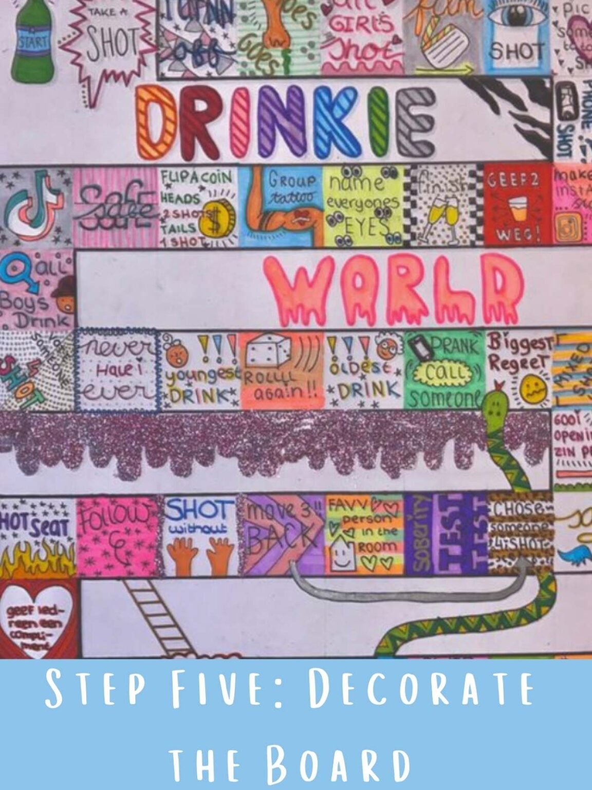 Drinking Board Games DIY (In 6 Steps) - Fun Party Pop