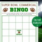 15+ Best Super Bowl Bingo Cards for Commercials - Fun Party Pop