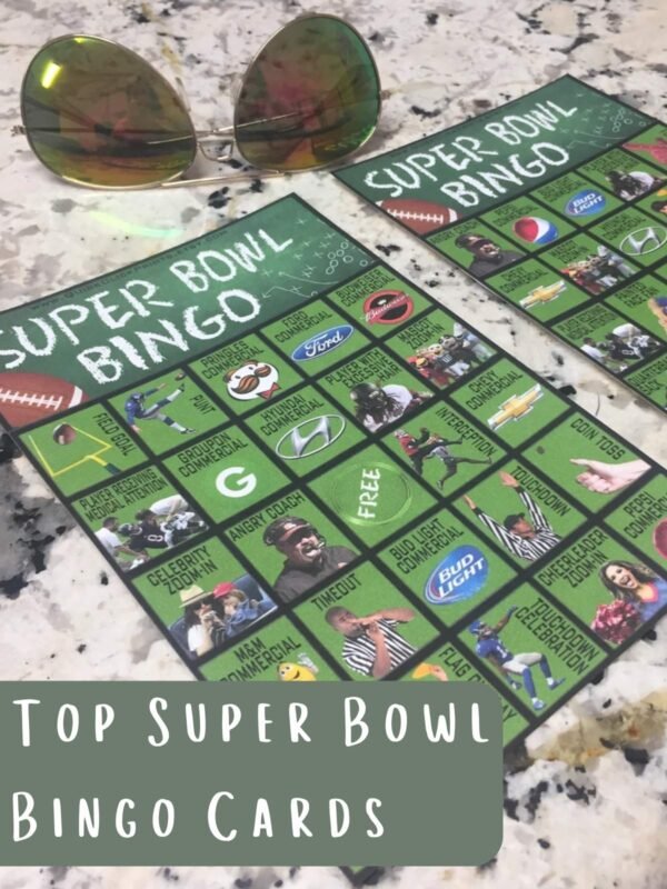 15+ Best Super Bowl Bingo Cards for Commercials - Fun Party Pop