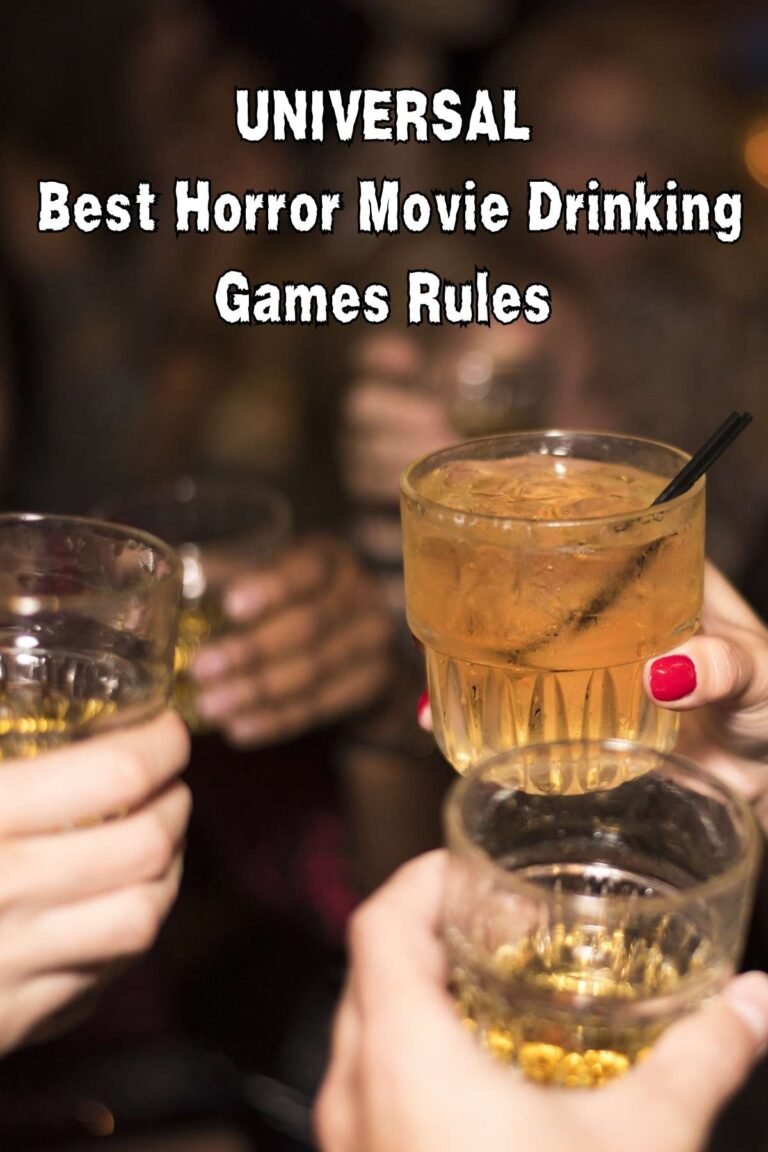 49 UNIVERSAL Best Horror Movie Drinking Games Rules - Fun Party Pop