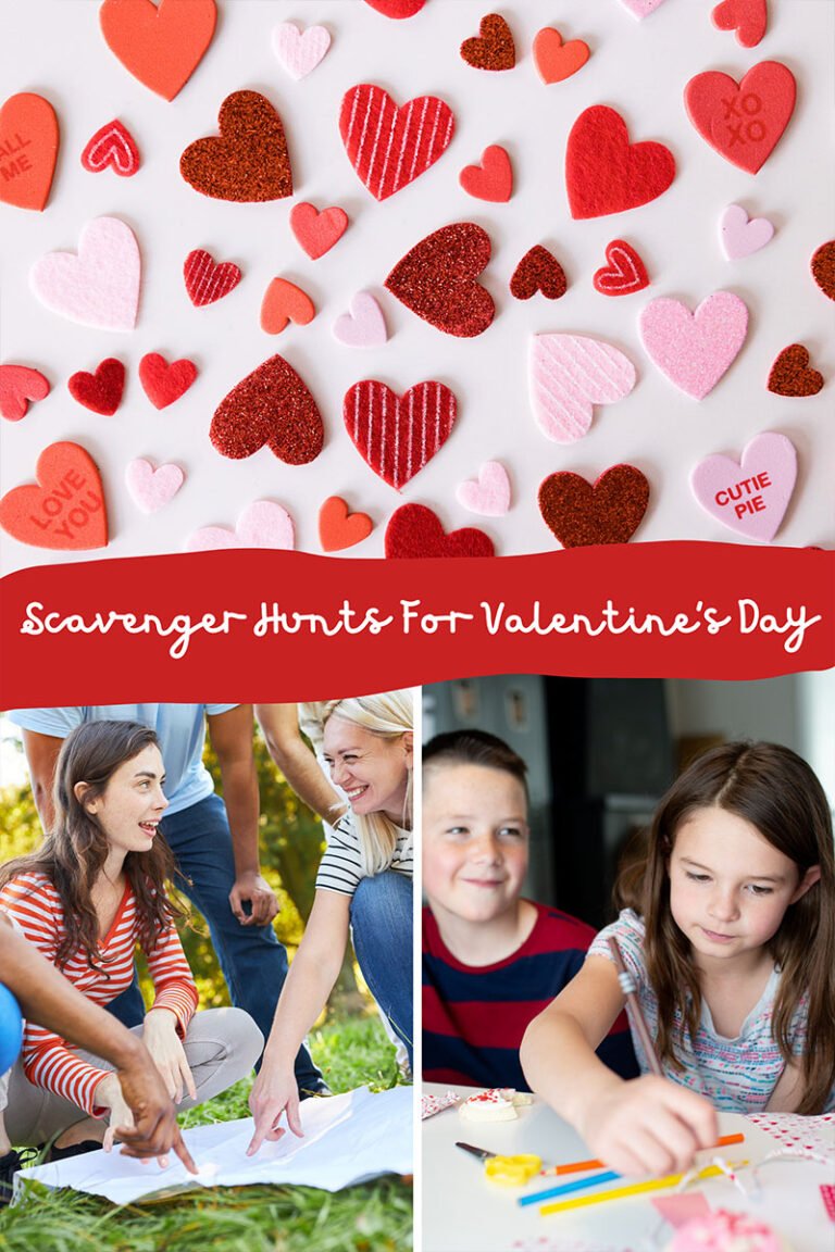 5 Free Printable Valentine's Day Scavenger Hunt Games