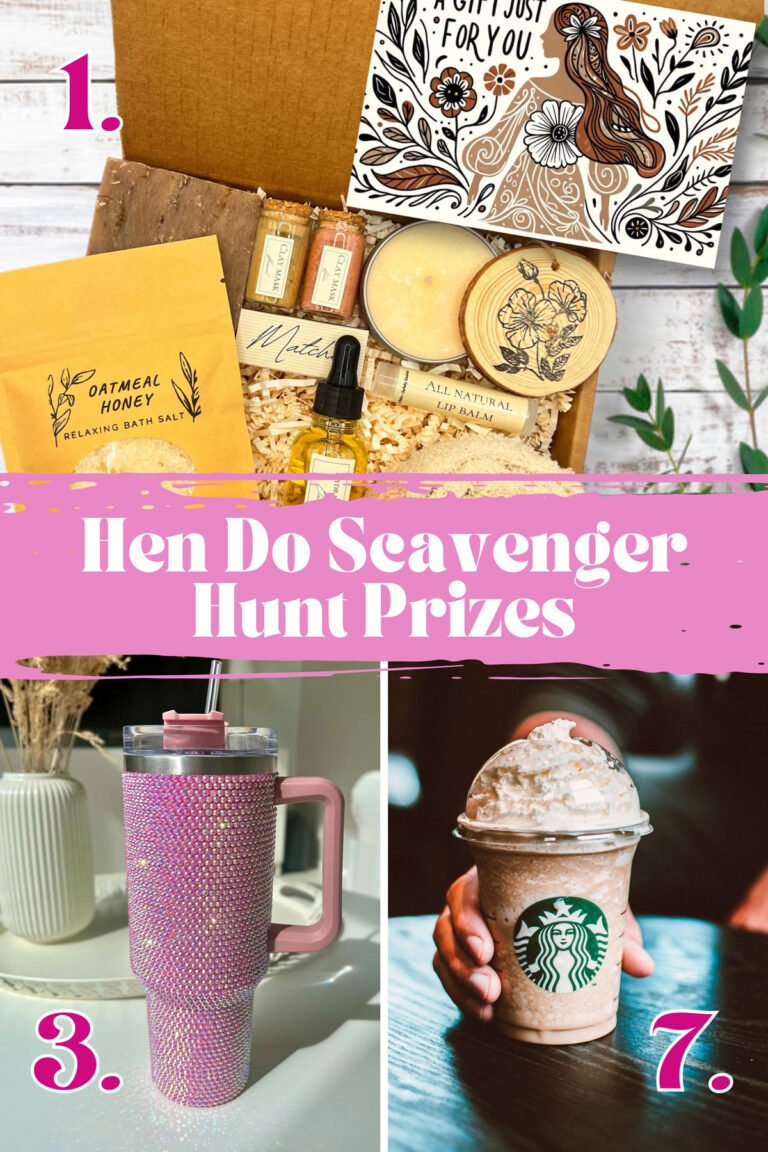 Hen Do Scavenger Hunt Printable Ideas - Fun Party Pop