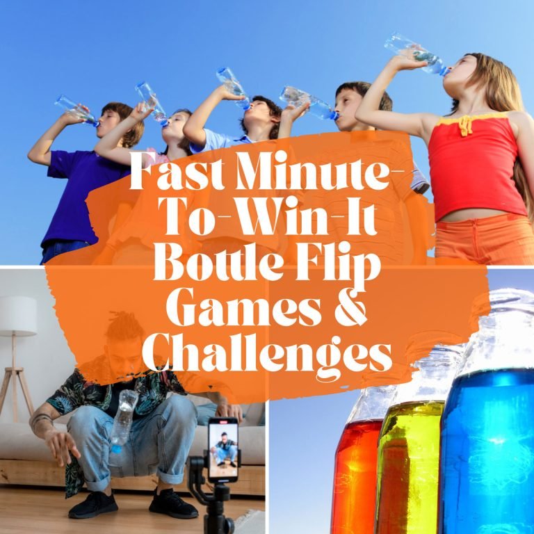 Fast Minute-To-Win-It Bottle Flip Games & Challenges - Fun Party Pop
