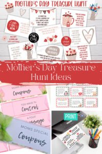 31 Mother's Day Scavenger Hunt Printable Ideas With Clues - Fun Party Pop
