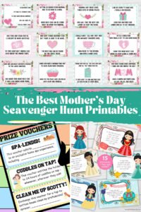 31 Mother's Day Scavenger Hunt Printable Ideas With Clues - Fun Party Pop