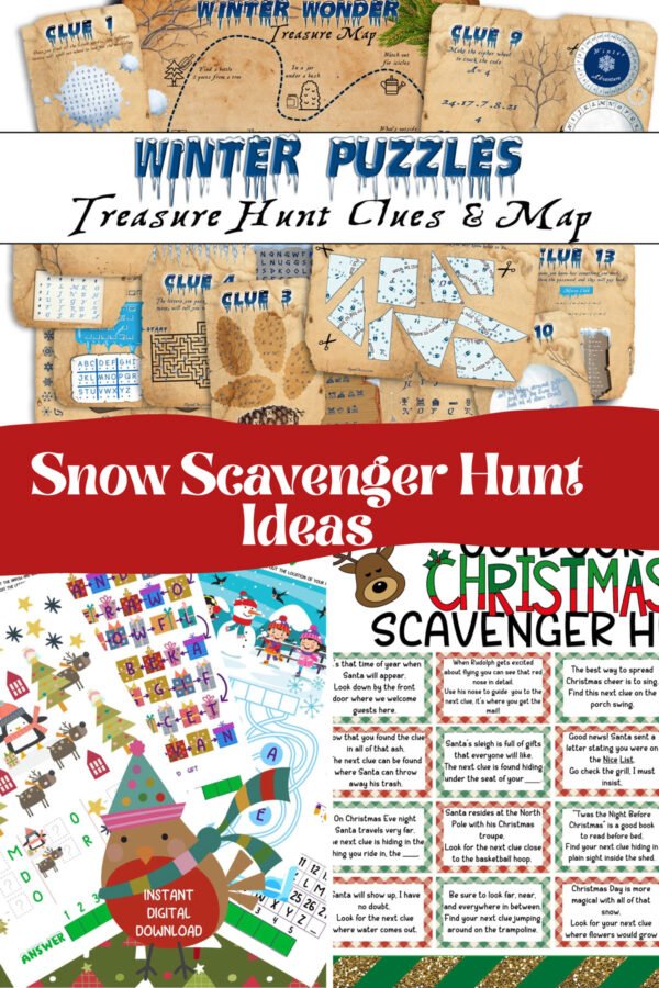 Backyard Scavenger Hunt Printable Ideas with 27 Fresh Clues - Fun Party Pop
