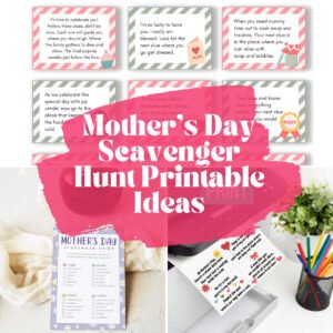 31 Mother's Day Scavenger Hunt Printable Ideas With Clues - Fun Party Pop